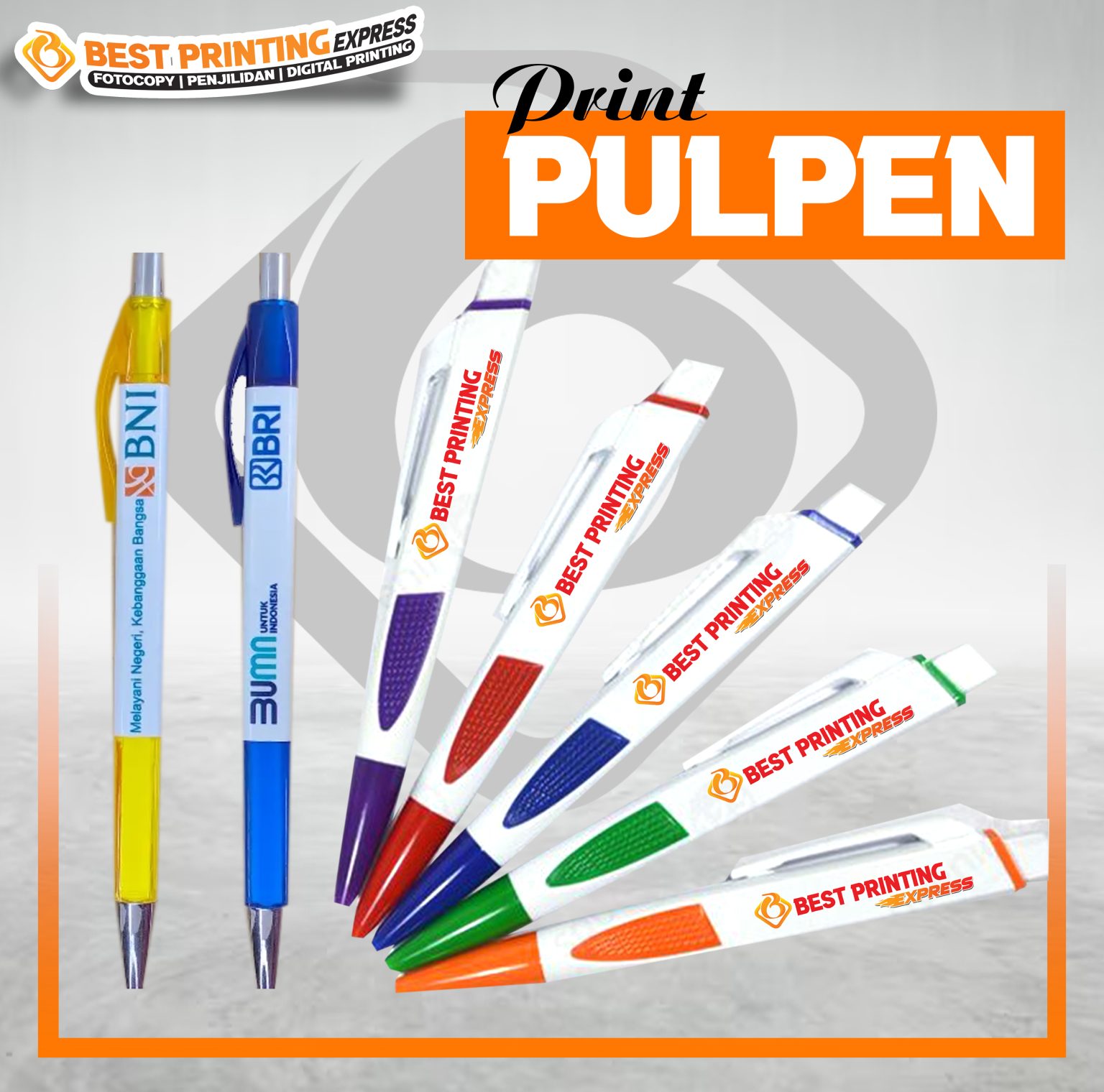 Jasa Pembuatan Pulpen Custom - Best Printing Express